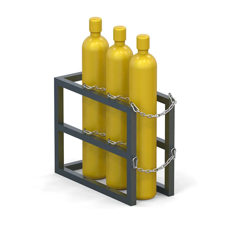 Gas Cylinder Barricade Rack (1x3) – Karan and Associates, Inc.