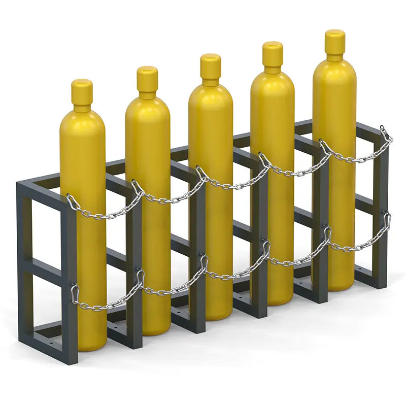 Gas Cylinder Barricade Rack (5x1) – Karan and Associates, Inc.