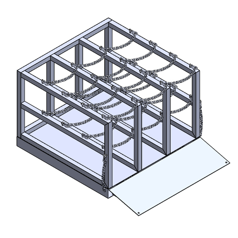 Gas Cylinder Pallet (3x4) w/ramp (16") – Karan and Associates, Inc.